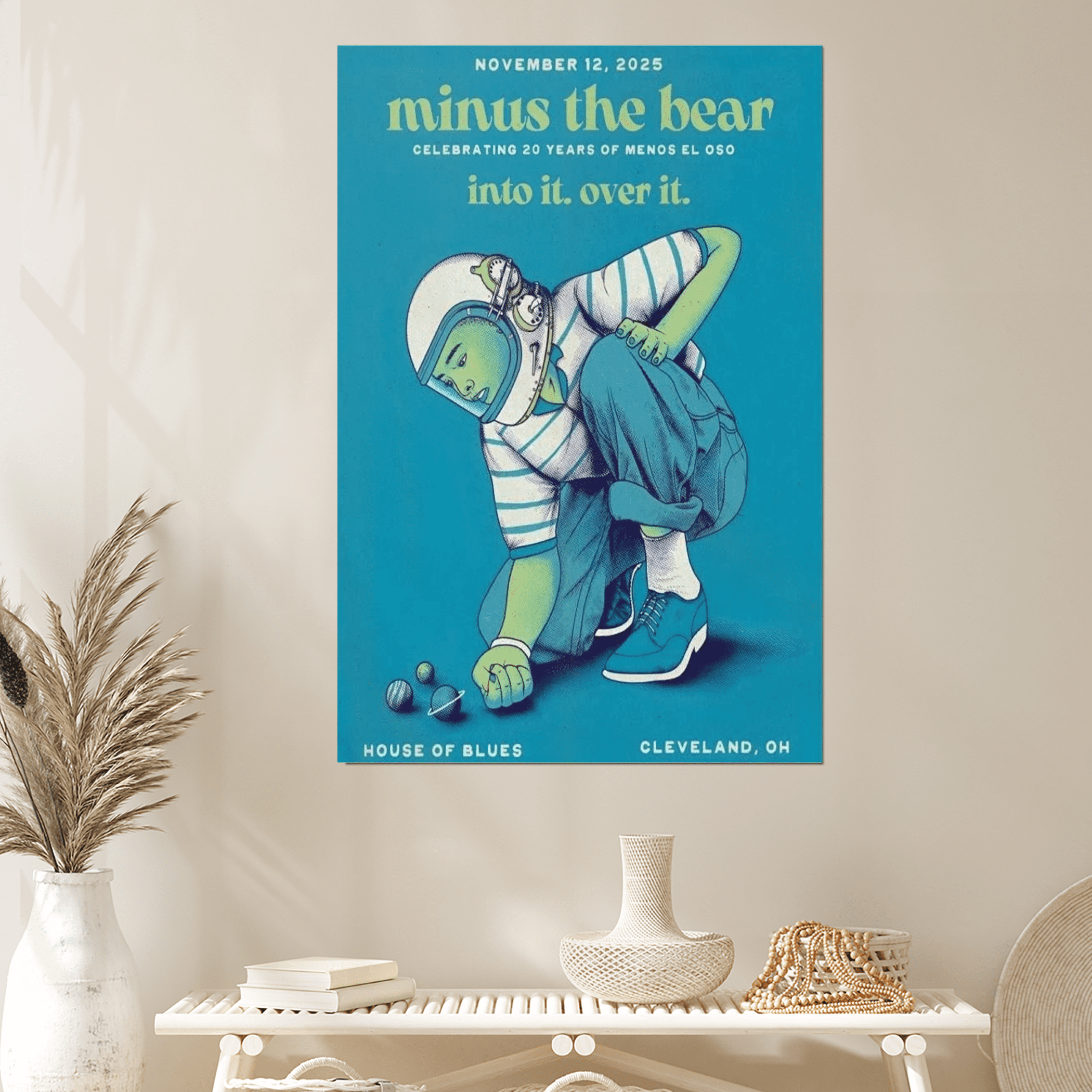 Minus The Bear 2025 Poster Print – House of Blues Cleveland OH Size 24 ...