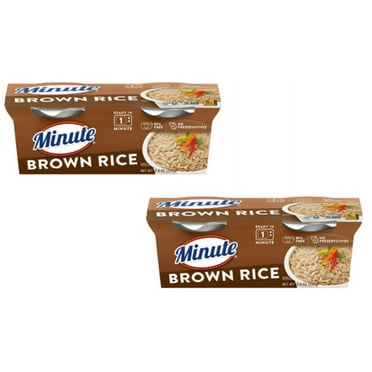Minute Brown Rice, Microwaveable Rice Cups, 4.4 oz, 2 Count - Walmart.com