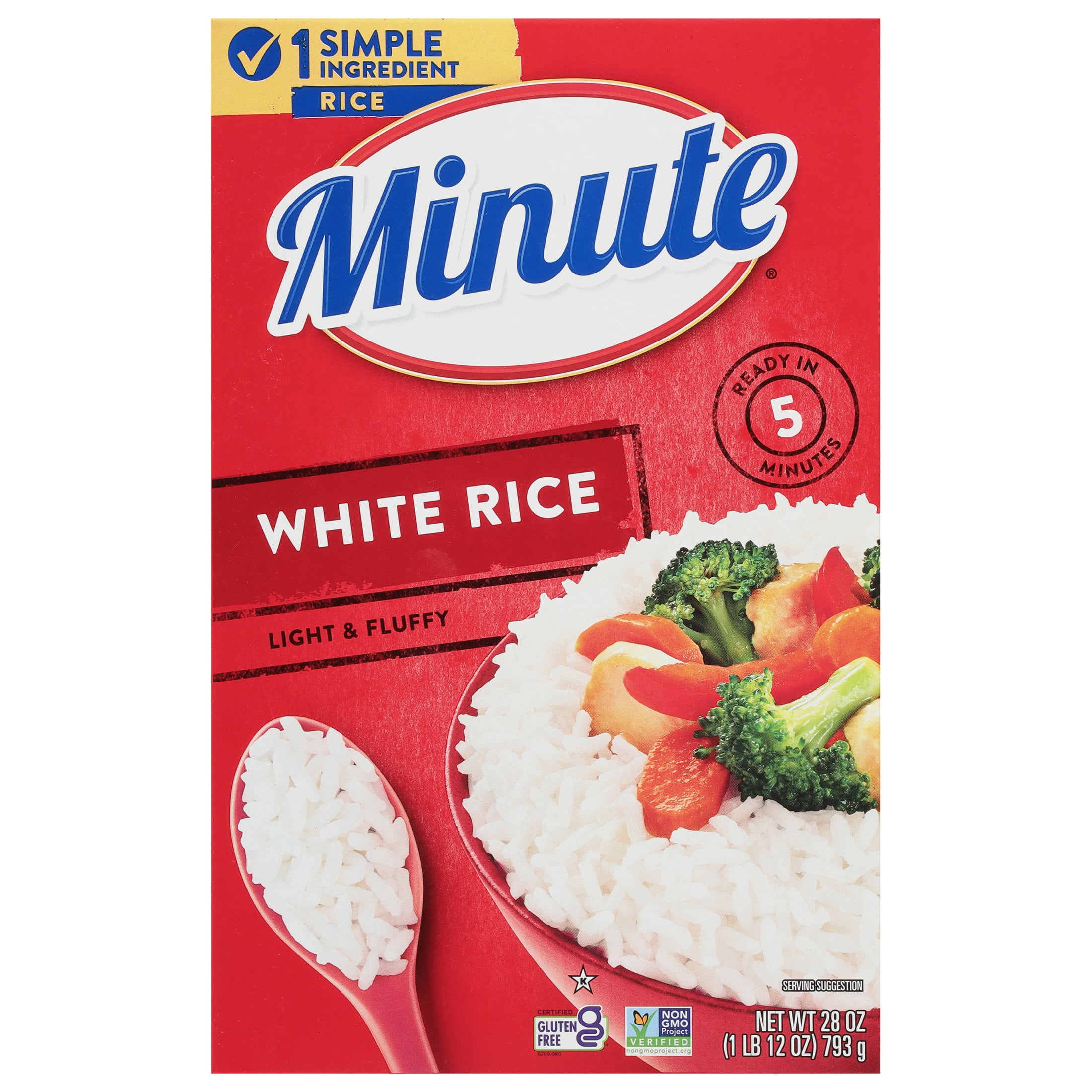 Minute Instant White Rice, Light and Fluffy, Quick Ready-Made ...