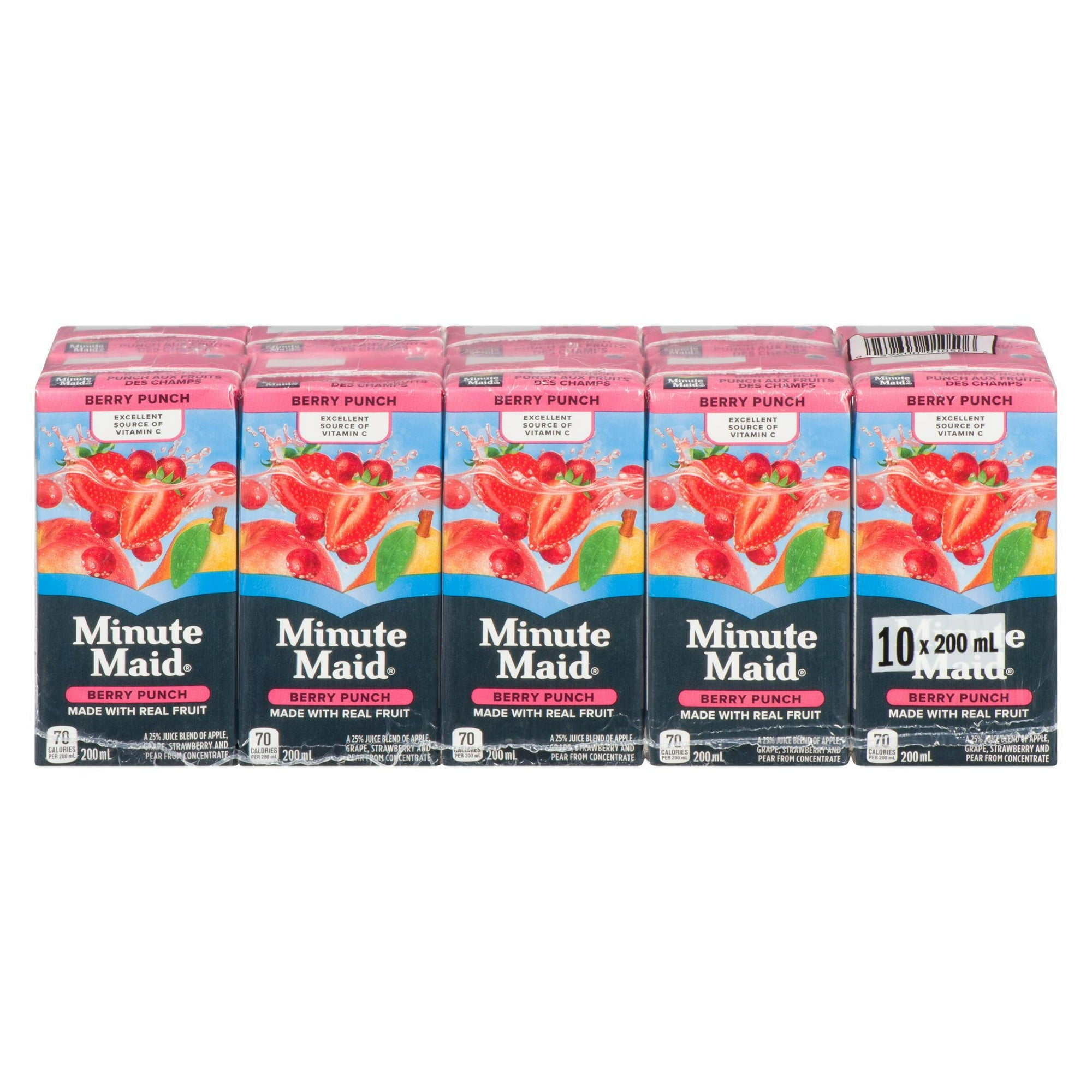 Minute Maid Berry Punch Juice Boxes Perfect for On-The-Go, 10x200ml, 2L ...