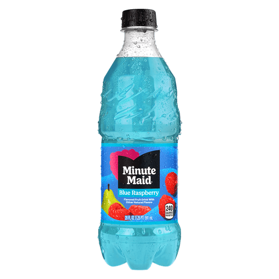 Minute Maid Fresh Blue Raspberry Juice, 20oz, 24 Pack Bottles - Walmart.com
