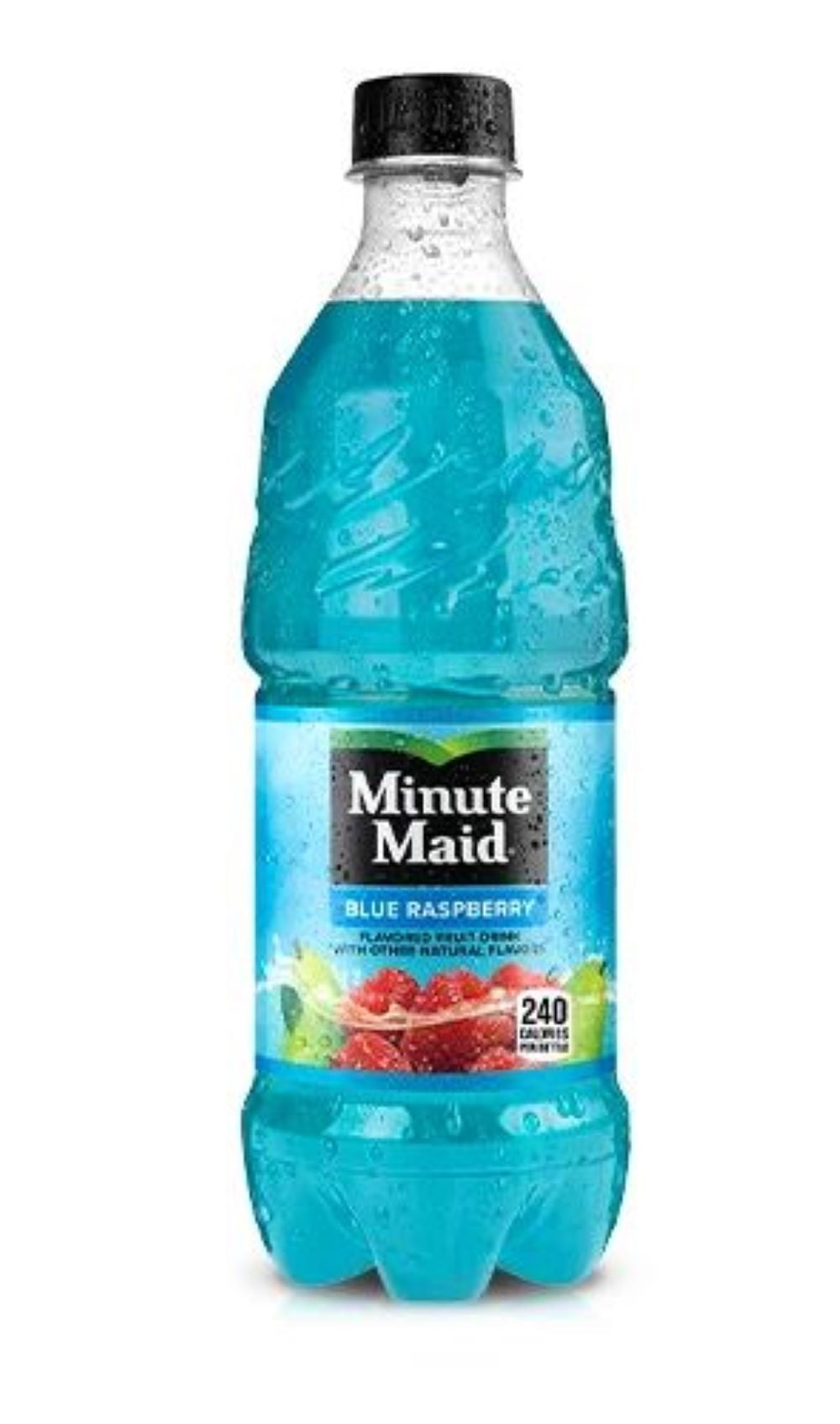 Minute Maid Blue Raspberry Juice Drink, Sweet and Tart, 20oz Bottles ...
