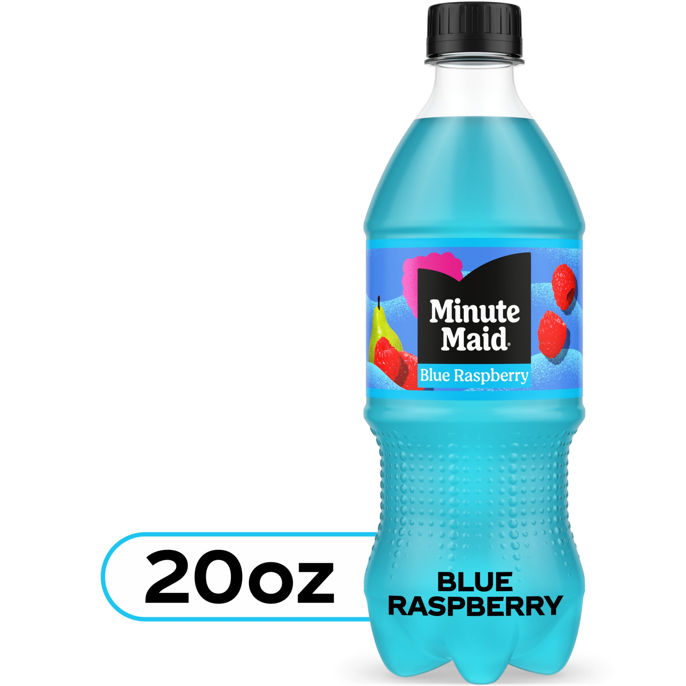 Minute Maid Blue Raspberry Juice Drink Bottle, 20 fl oz - Walmart.com