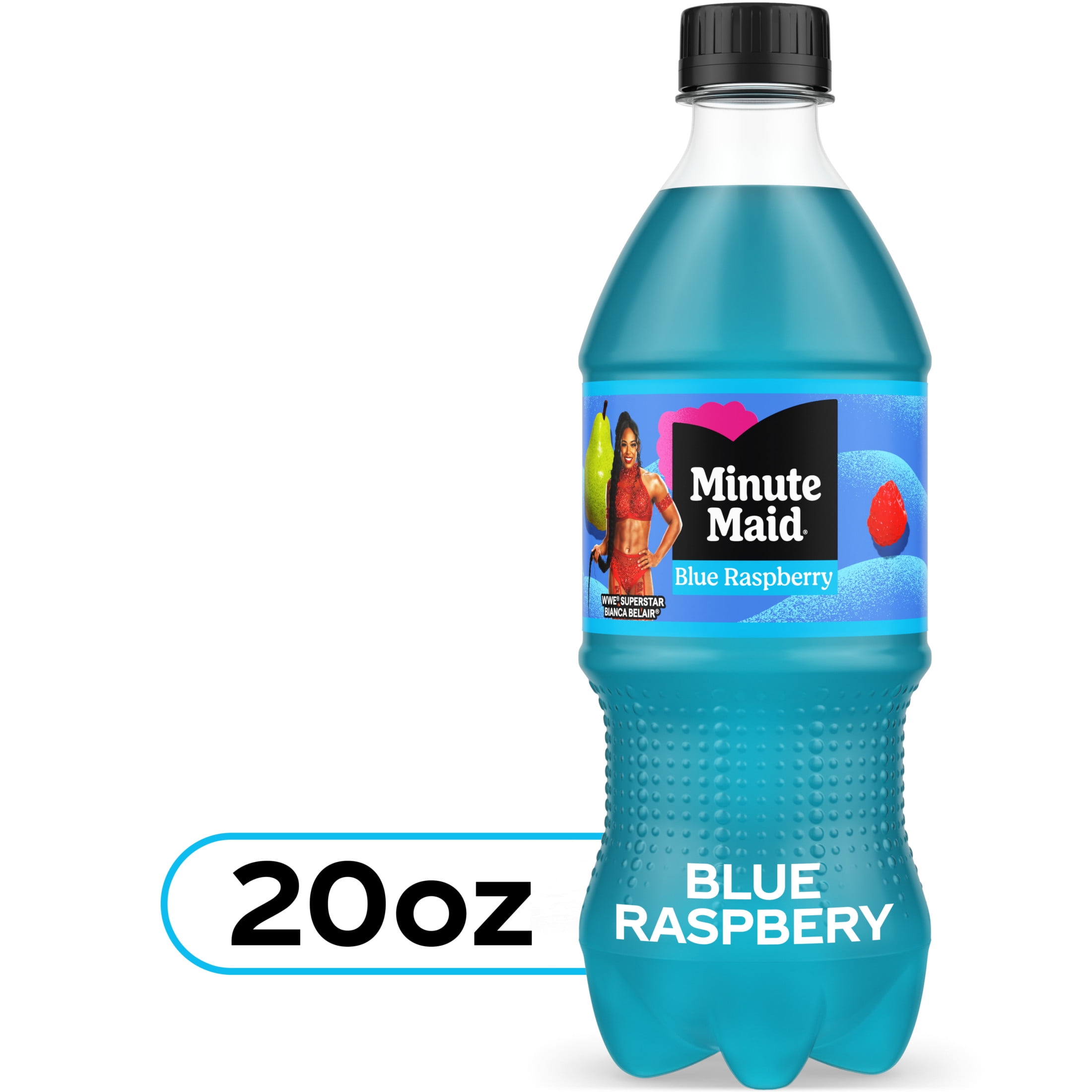 Minute Maid Blue Raspberry Juice Drink Bottle, 20 fl oz - Walmart.com