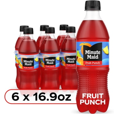 Minute Maid Fruit Punch Juice Drinks Variety, 12 fl oz, 12 Cans ...