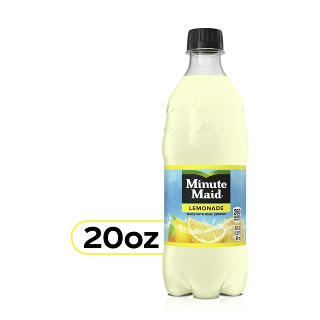 Minute Maid Lemonade, Real Lemon, Natural Flavors, 20oz Bottles, 24 ...
