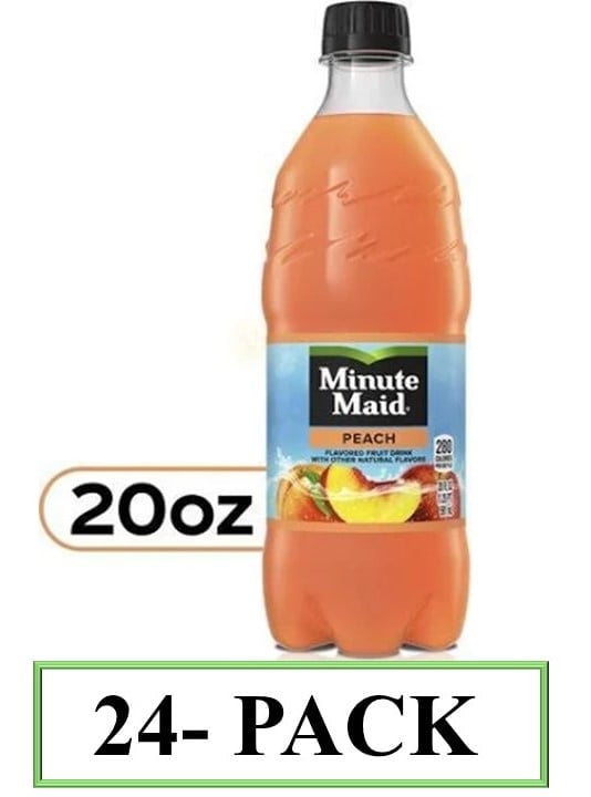 Minute Maid Peach, 20oz, Bottles, Case of 24 Pack - Walmart.com