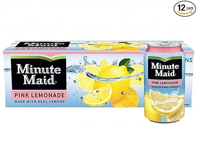 Minute Maid Pink Lemonade, 12oz Cans - Refreshing Drink Bundled by ...