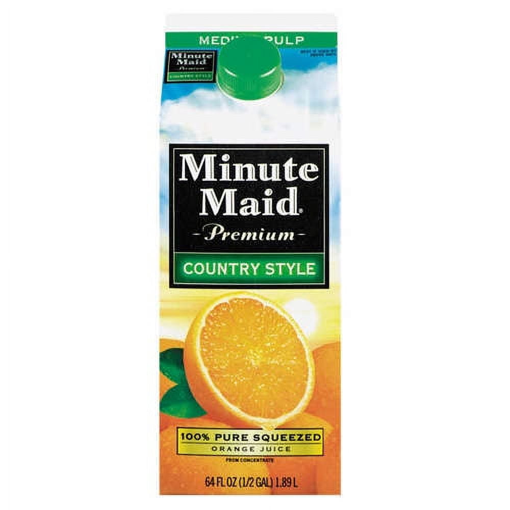 Minute Maid Premium: Country Style Medium Pulp Orange Juice, Half ...