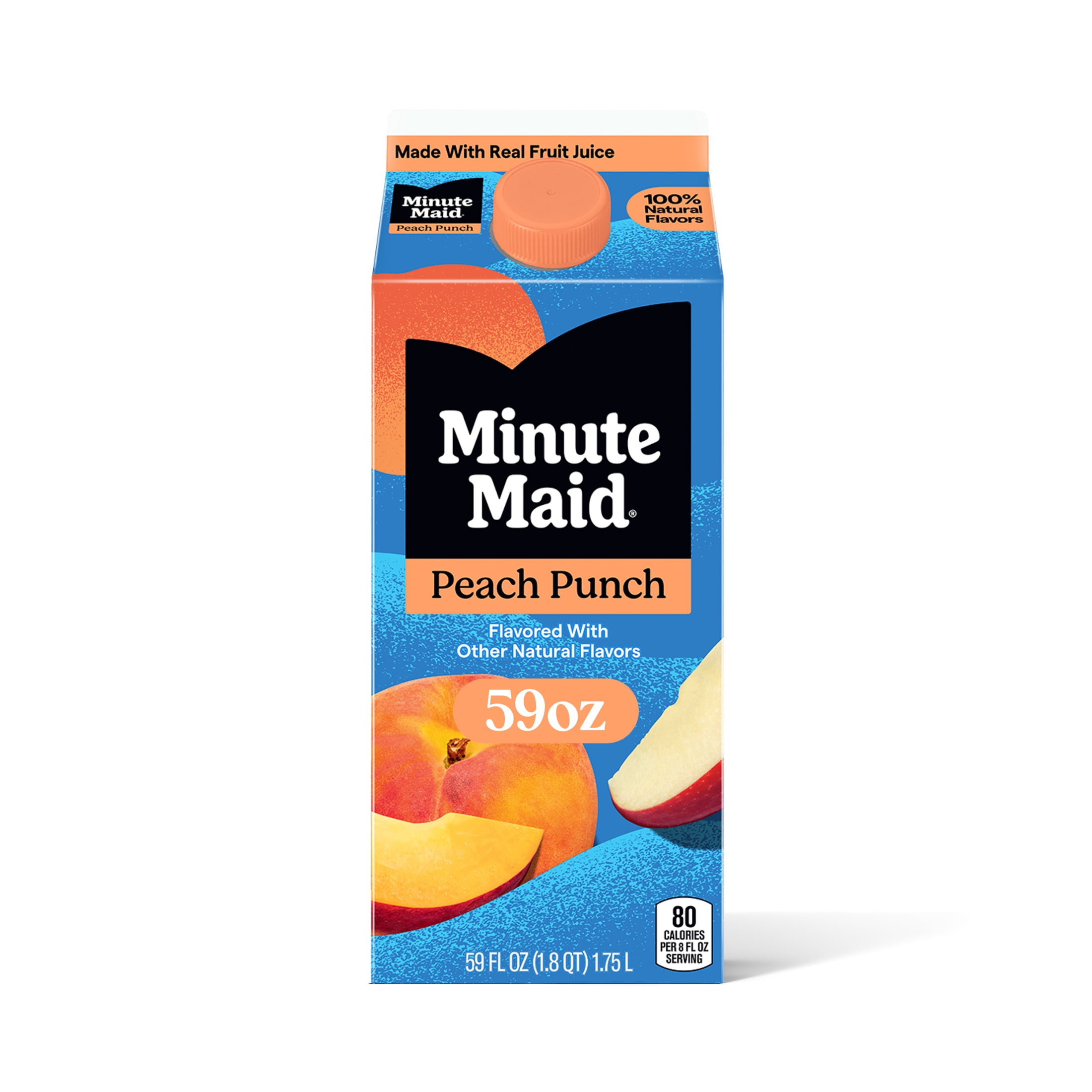Minute Maid Premium Peach Fruit Juice Drink, 59 fl oz Carton, Made with ...
