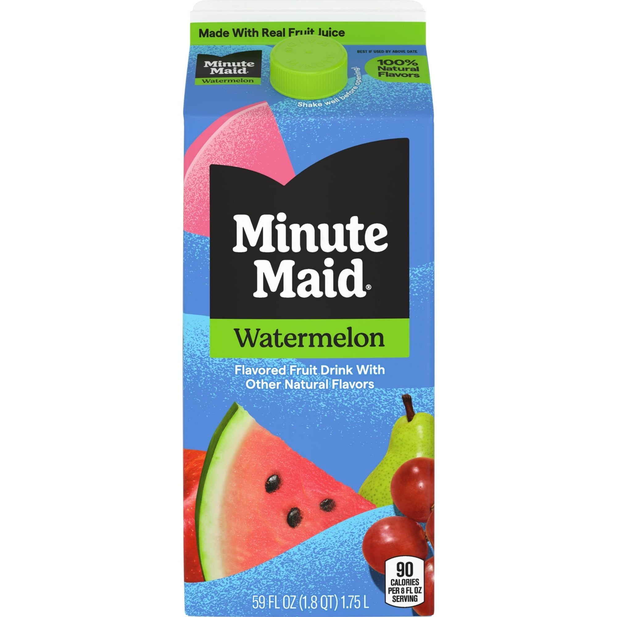 Minute Maid Premium Watermelon Fruit Juice, 59 fl oz Carton (Pack of 2 ...