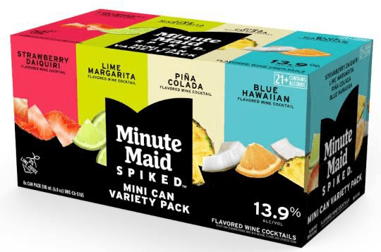 Minute Maid Spiked Wine Cocktails Variety Pack, 8-pack, 200mL - Walmart.com