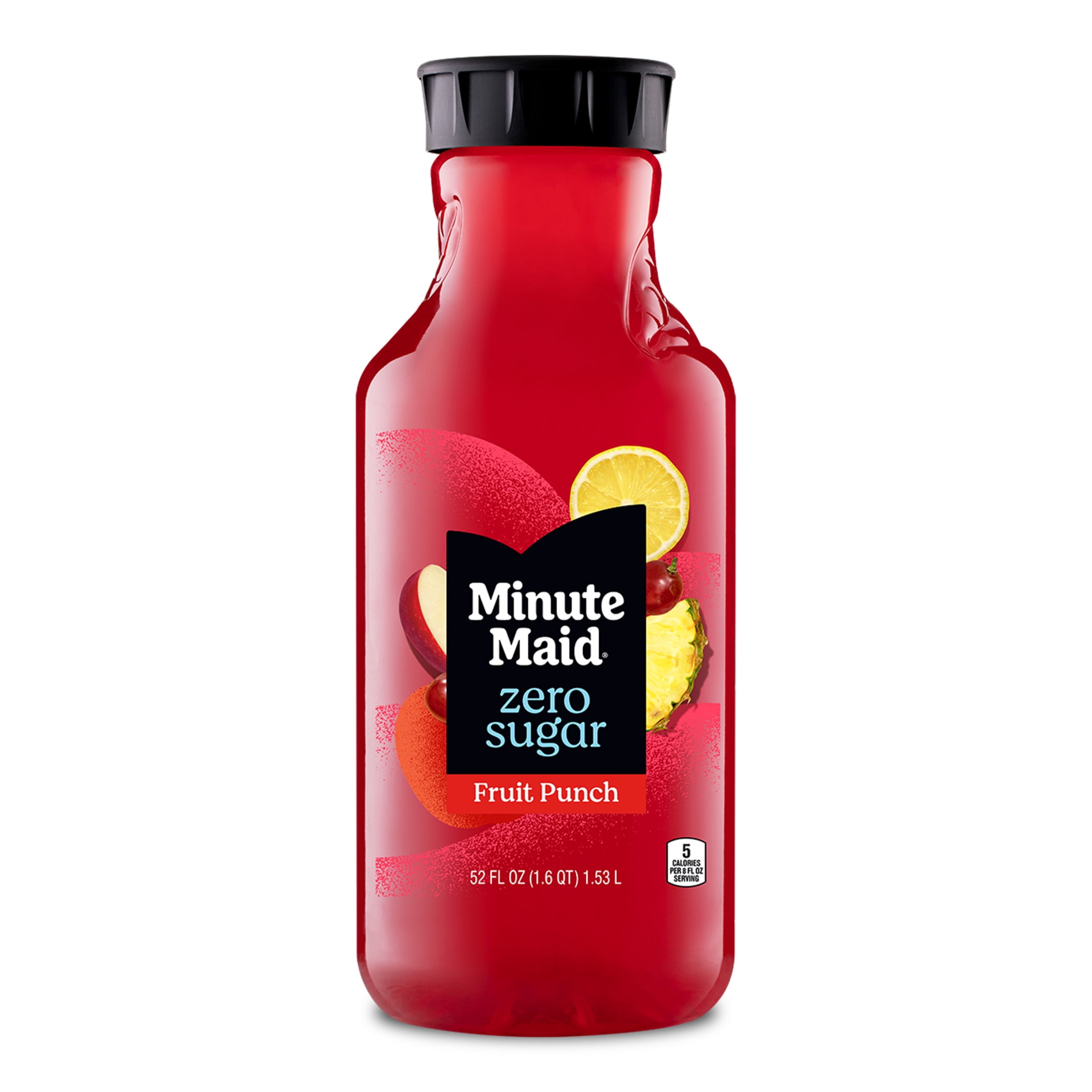 Minute Maid Zero Sugar, Calorie-Free Fruit Punch Juice, 52 fl oz Bottle ...