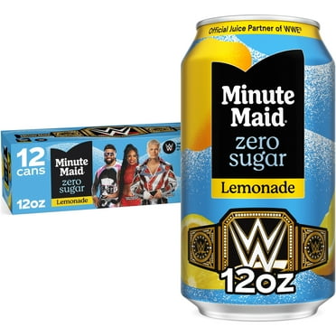 Minute Maid Zero Sugar Lemonade, Low-Calorie Fruit Juice, 12 fl oz, 12 ...