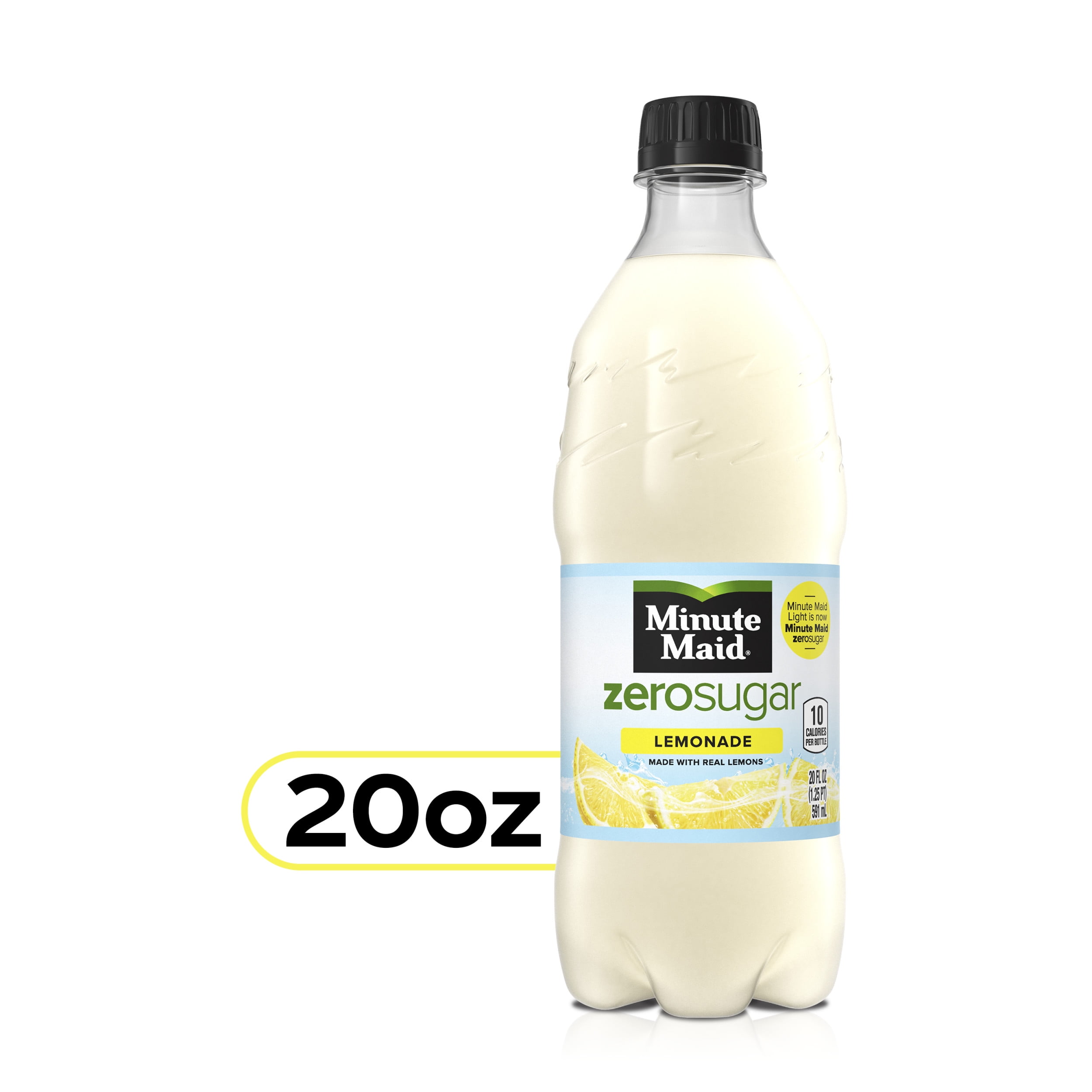 Minute Maid Zero Sugar Lemonade Fruit Juice, 20 fl oz Bottle - Walmart.com