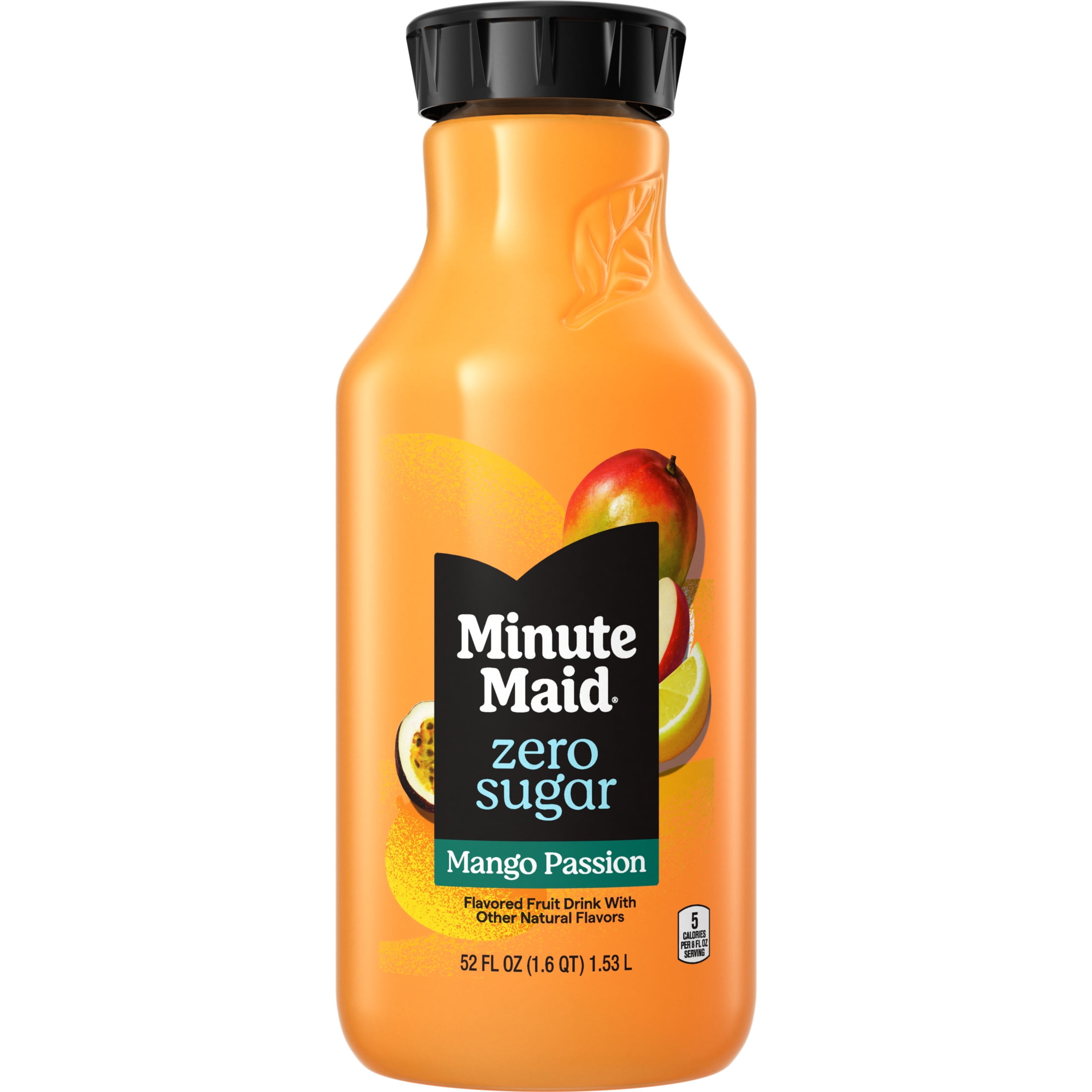 Minute Maid Zero Sugar, Low Calorie Mango Passion Fruit Juice, 52 fl oz Bottle - Walmart.com