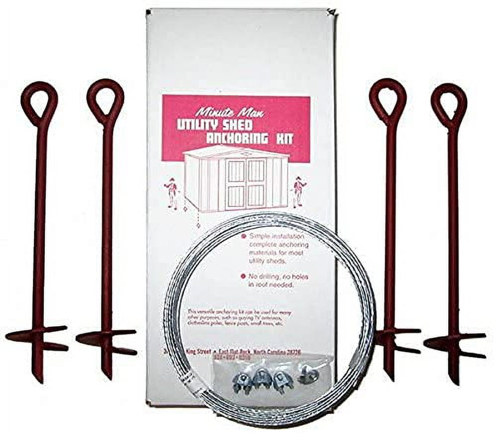 Minute Man Anchor Kit For Storage Shed - Walmart.com