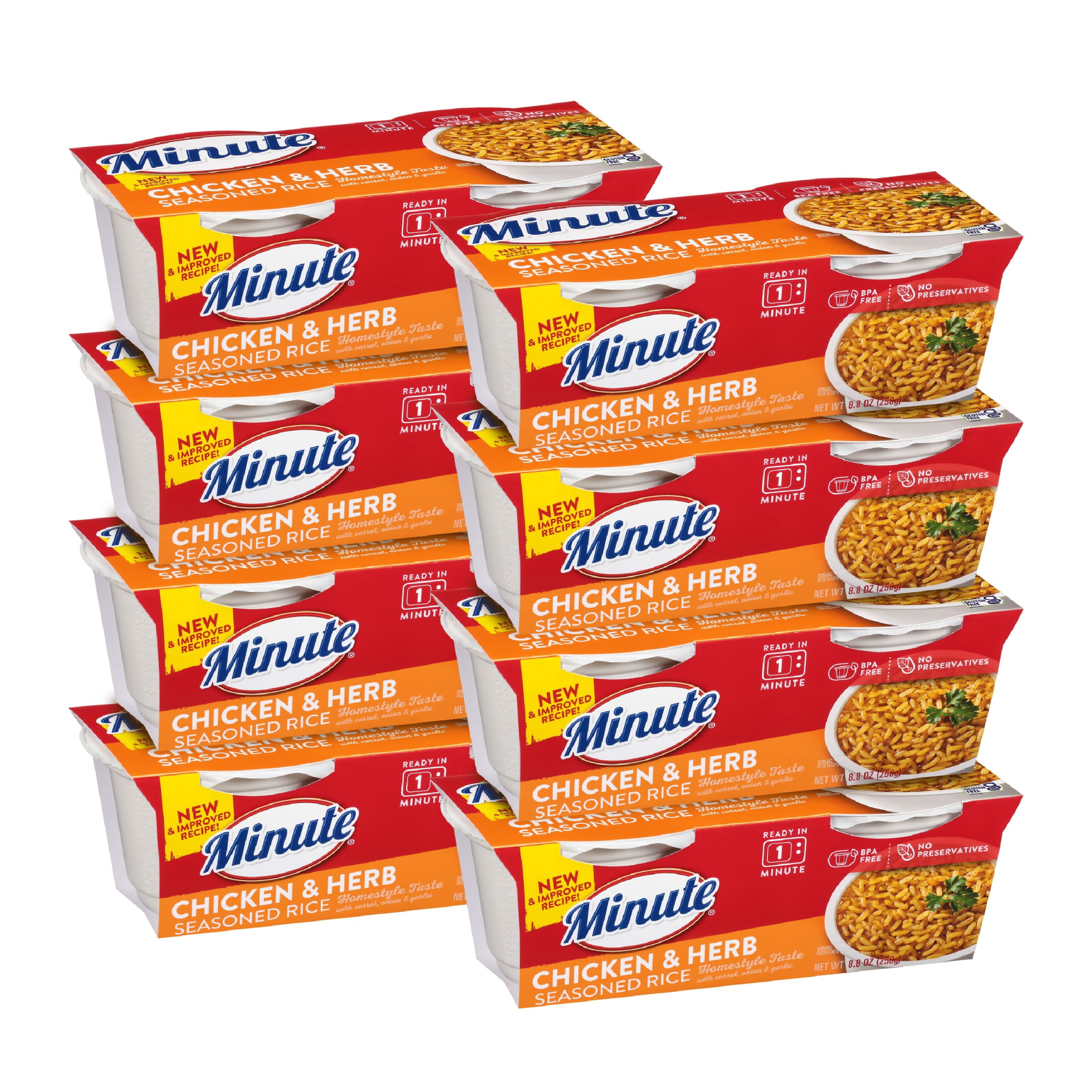 Minute Ready-to-Serve Chicken-and Herb-Flavored Rice, Microwavable AIS1 ...