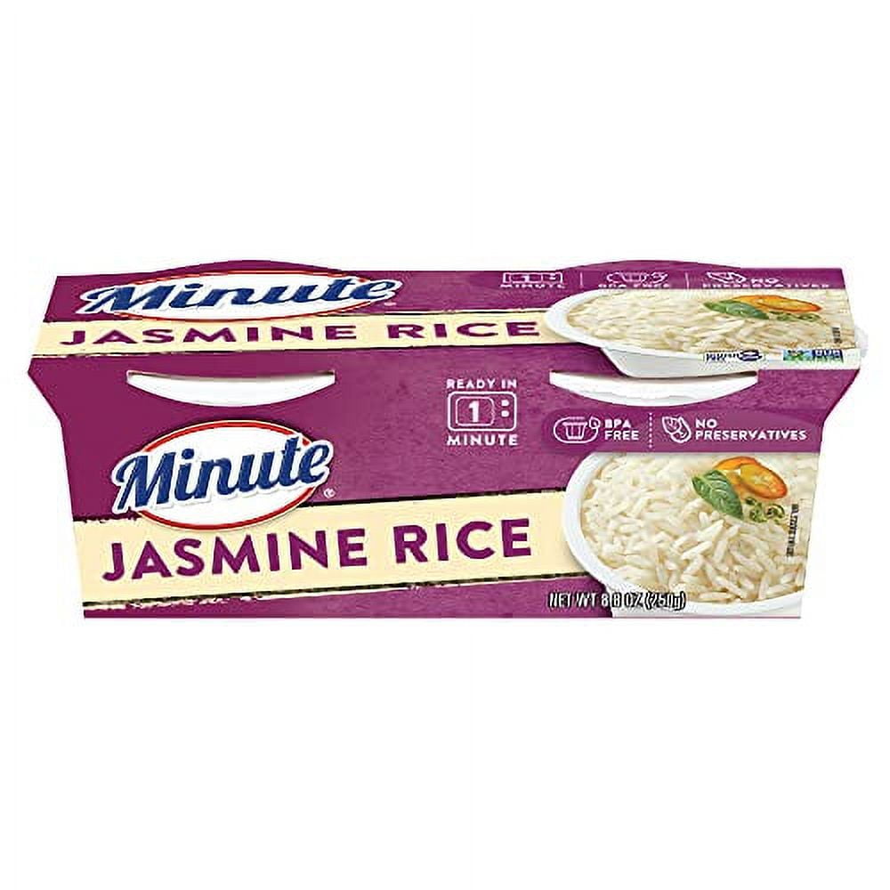 Minute Ready to Serve Jasmine Rice, Microwavable Rice Cups, Two 4.4 ...