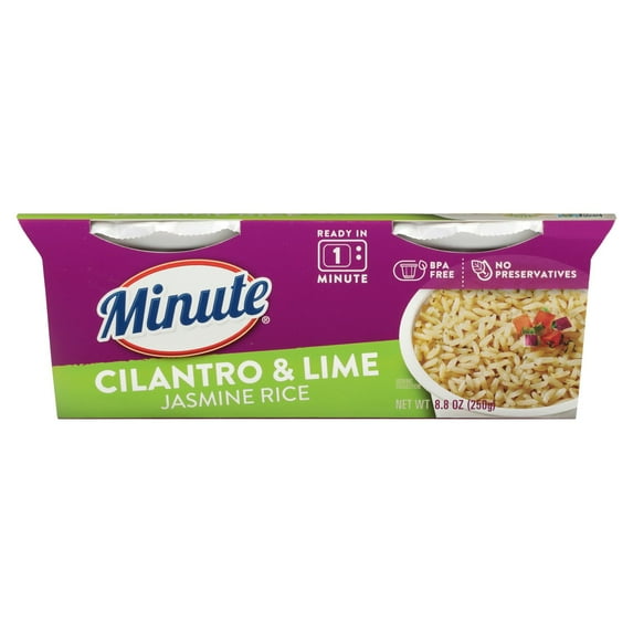 Minute Rice Ready To Serve Cilantro And Lime Jasmine Rice 8.8 oz ...