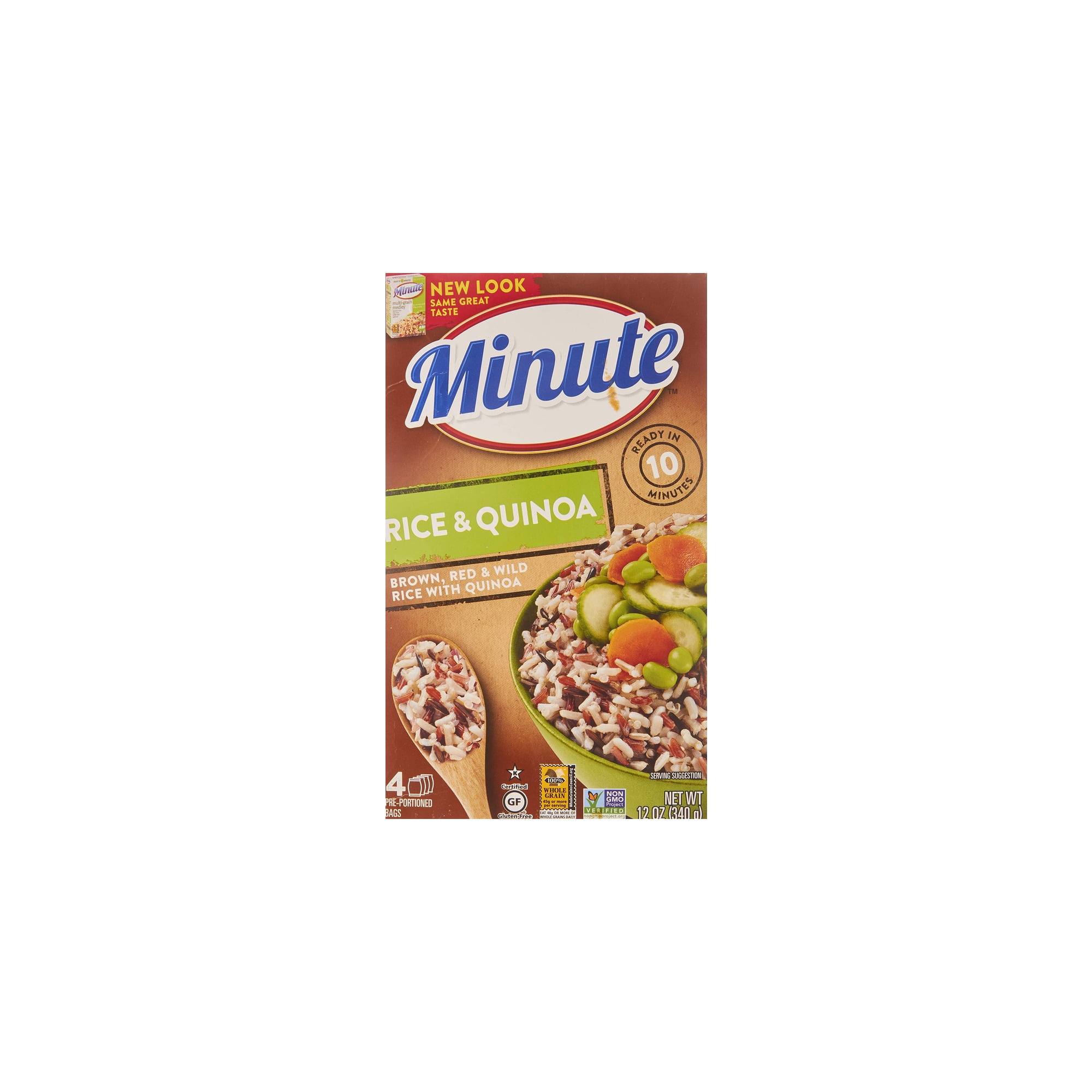 Minute Rice and Quinoa Pre-Portioned Bags 12 oz (Pack of 72) - Walmart.com