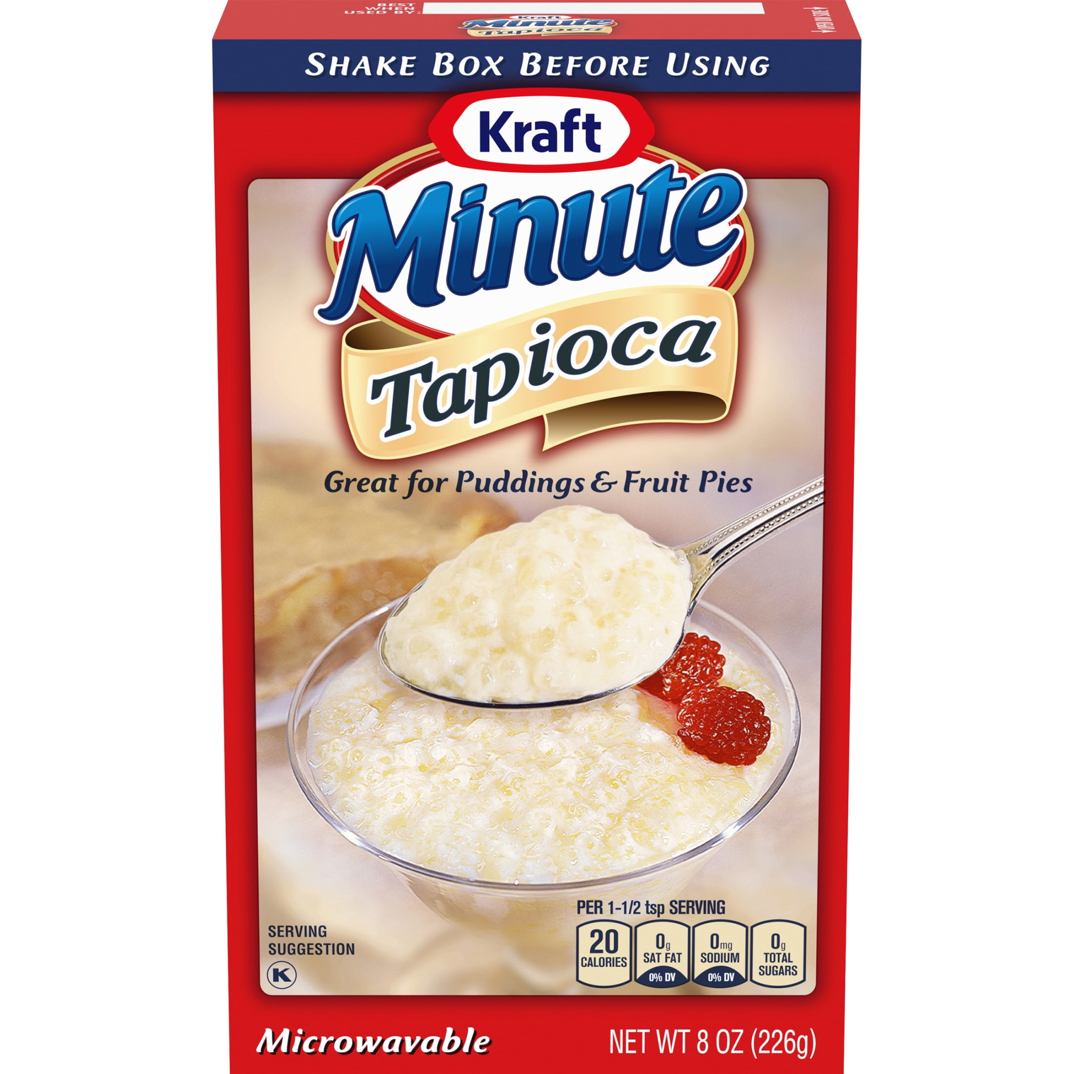 Minute Tapioca 8 oz Box Quick Cooking Tapioca Pudding Mix for Delicious ...