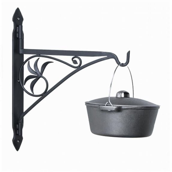Minuteman 18'' Indoor Swivel Arm Fireplace Crane - Wrought Iron Hearth ...