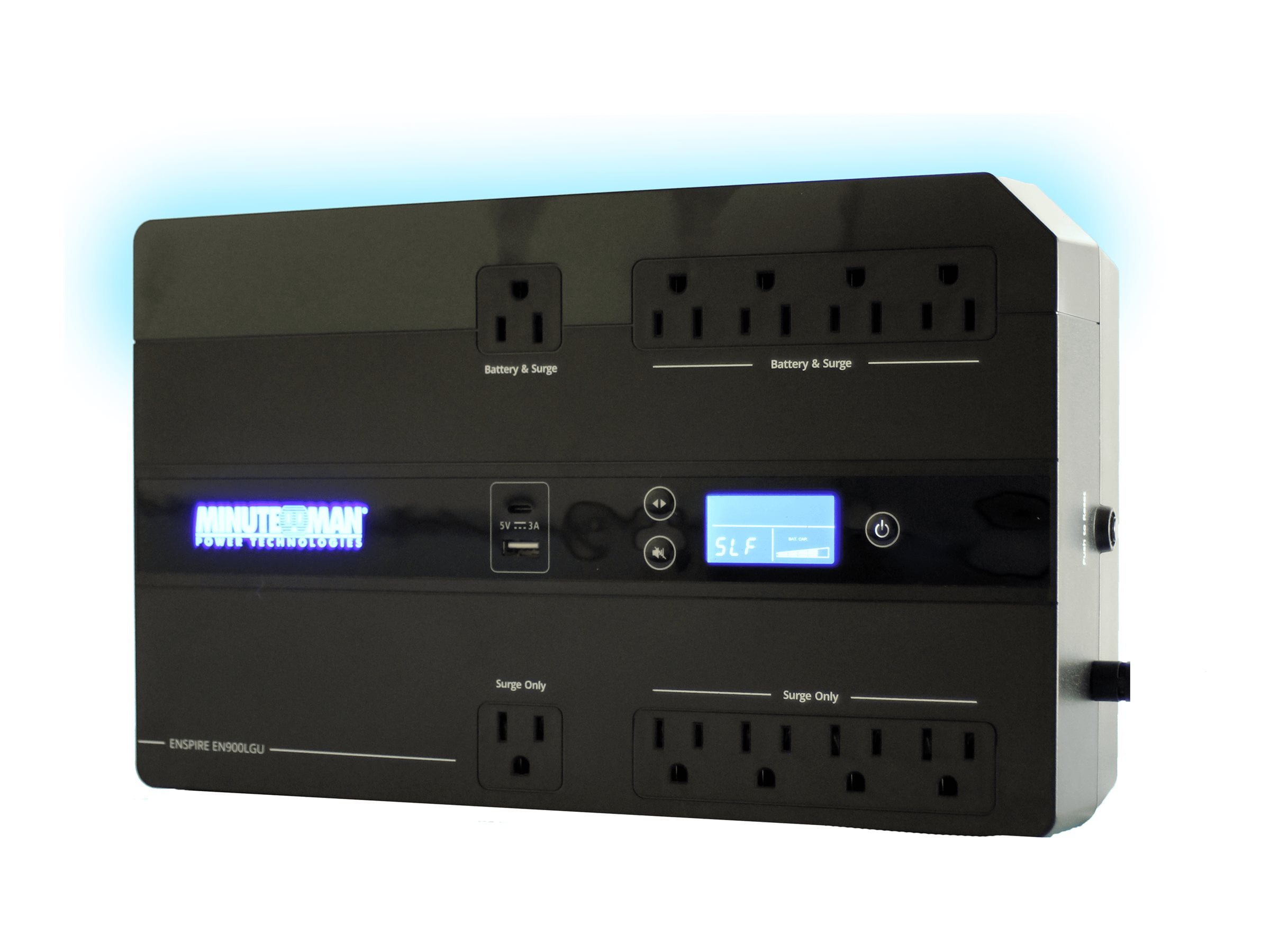 Minuteman Enspire-G EN900LGU 900VA Compact/Desktop/Floor/Wall Mountable ...