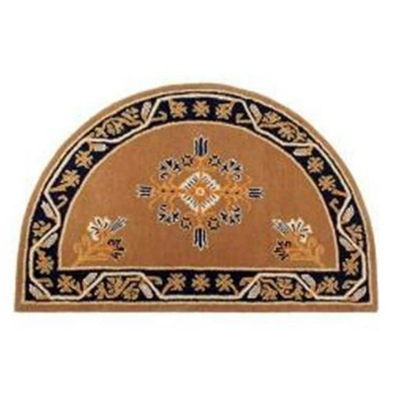 Minuteman H-614 Extra Large Cocoa Jardin Half Round Rug - Walmart.com