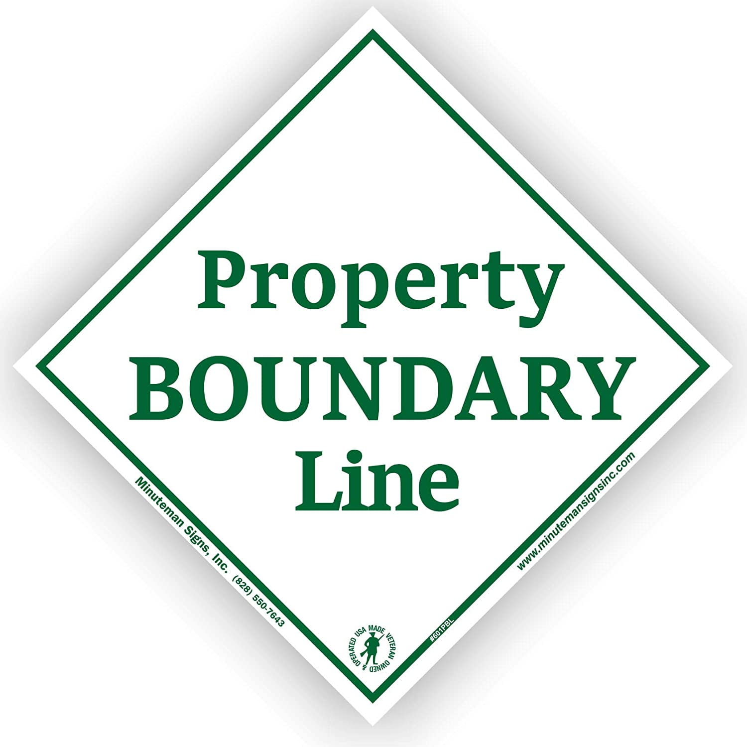 Minuteman Signs | Property Boundary Markers, Small, Aluminum, 25 Pack ...
