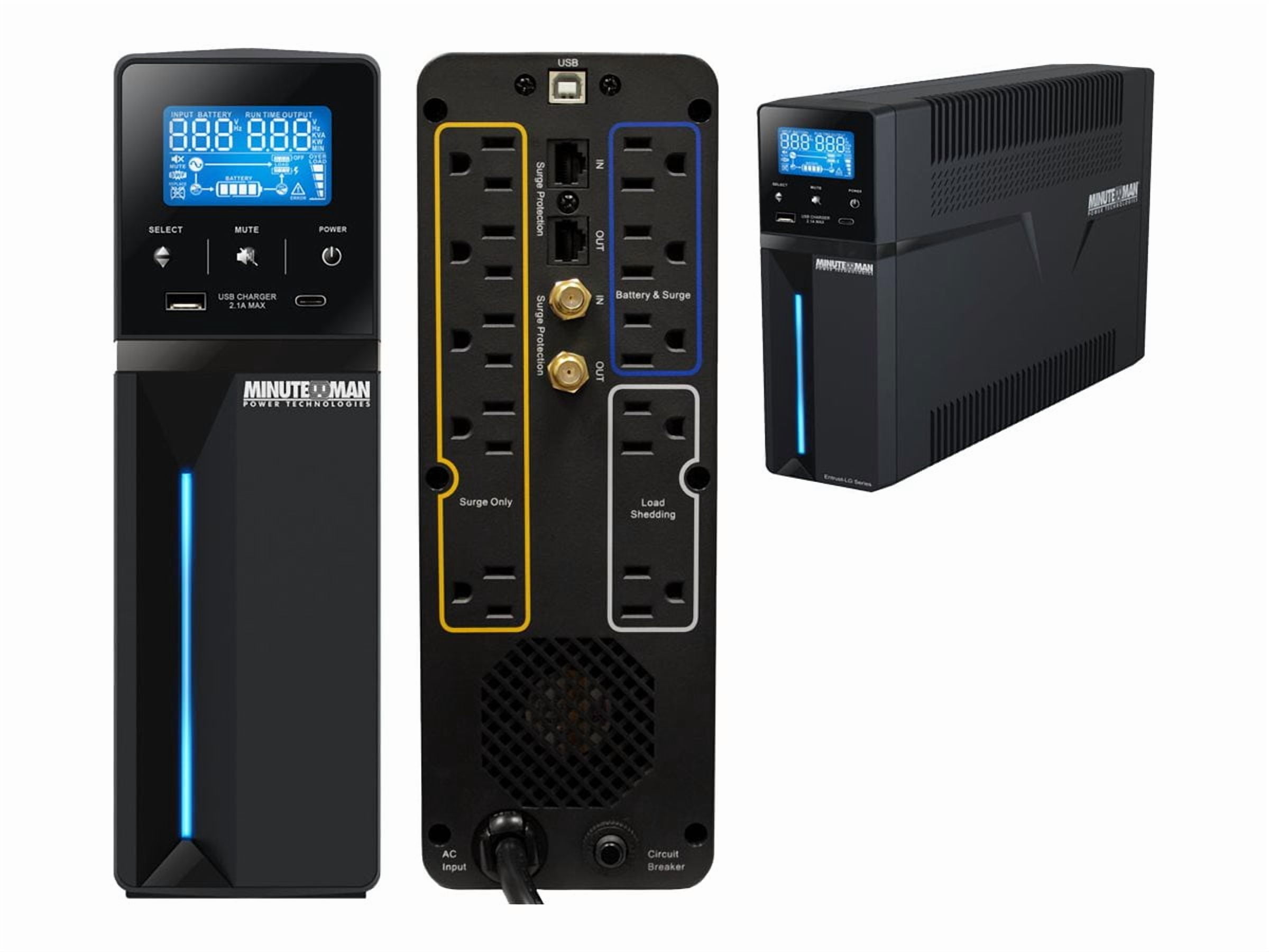 UPS AVR 1000VA 5-BAT/5-SURGEUSB - Walmart.com