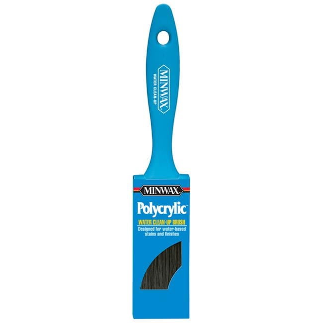 Minwax 1.5 in. Polycrylic Flat Nylon Polyester Paint Brush - Walmart.com