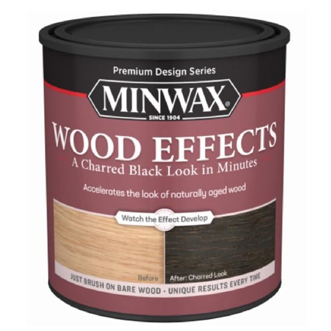 Minwax 1 qt Wood Effects Charred Black Brush-on Age Accelerator ...