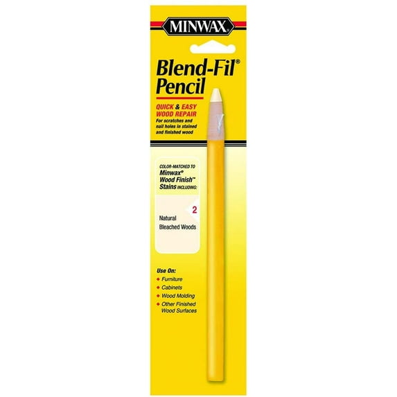 Minwax 11002 Number-2 Blend-Fil Wood Repair Stain Pencil, Natural ...