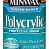 Minwax Polycrylic Fast Dry Wood Protective Finish, Clear Satin, Water ...