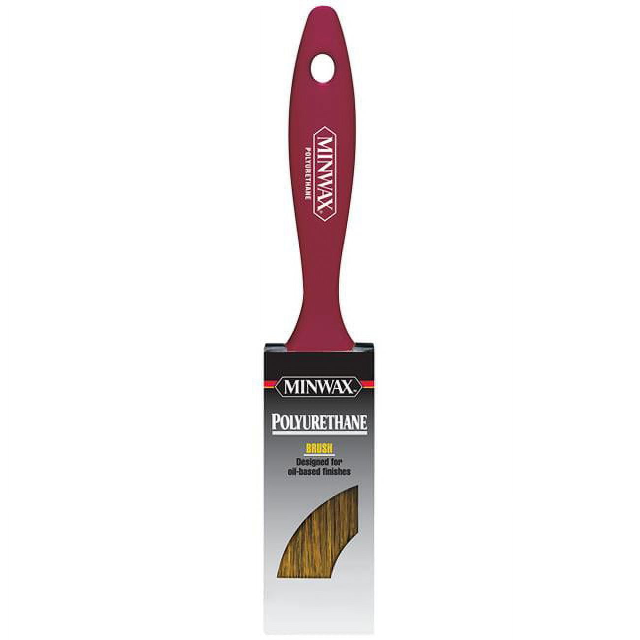 Minwax 2 in. Flat Black China Bristle Polyurethane Paint Brush ...