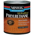 Minwax 230204444 Minwax Water Based Oil-Modified Polyurethane, 1/2 Pint ...