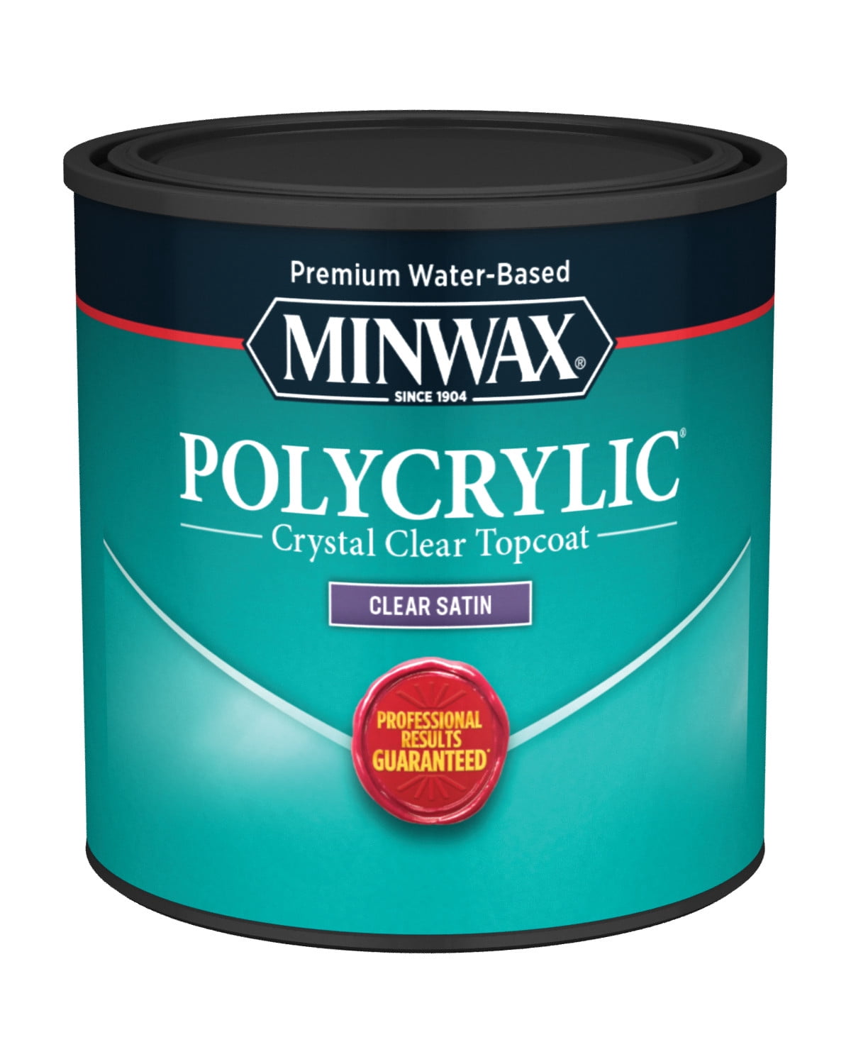 Minwax Polycrylic Protective Finish, Clear Satin, Clear, 1/2 Pint ...