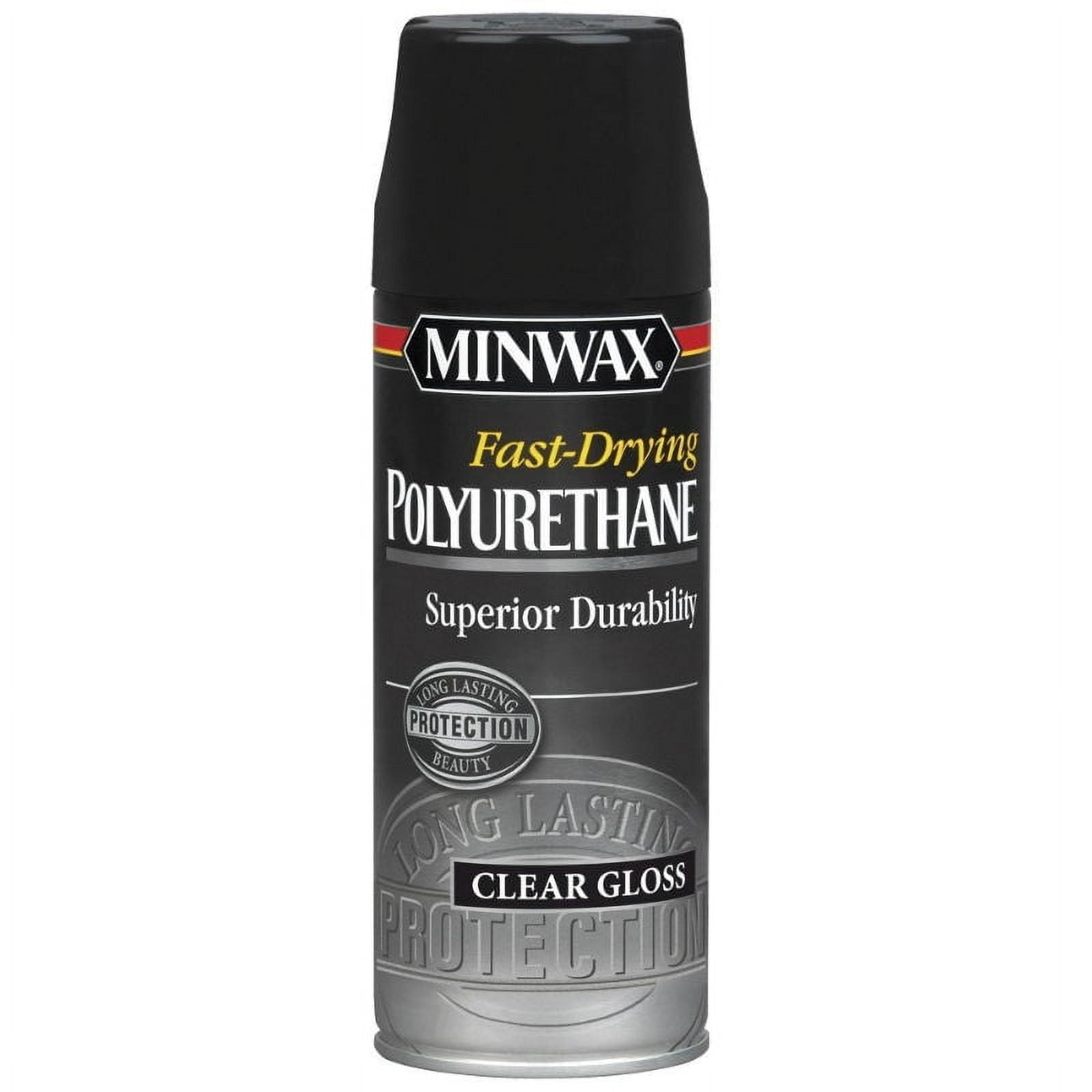 Minwax 11.5 Oz Fast-Drying Clear Gloss Spray Wood Protective ...