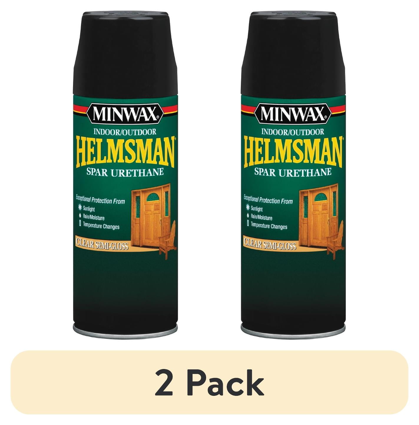 (2 pack) Minwax 33260000 Indoor/Outdoor Helmsman Spar Urethane, Semi ...