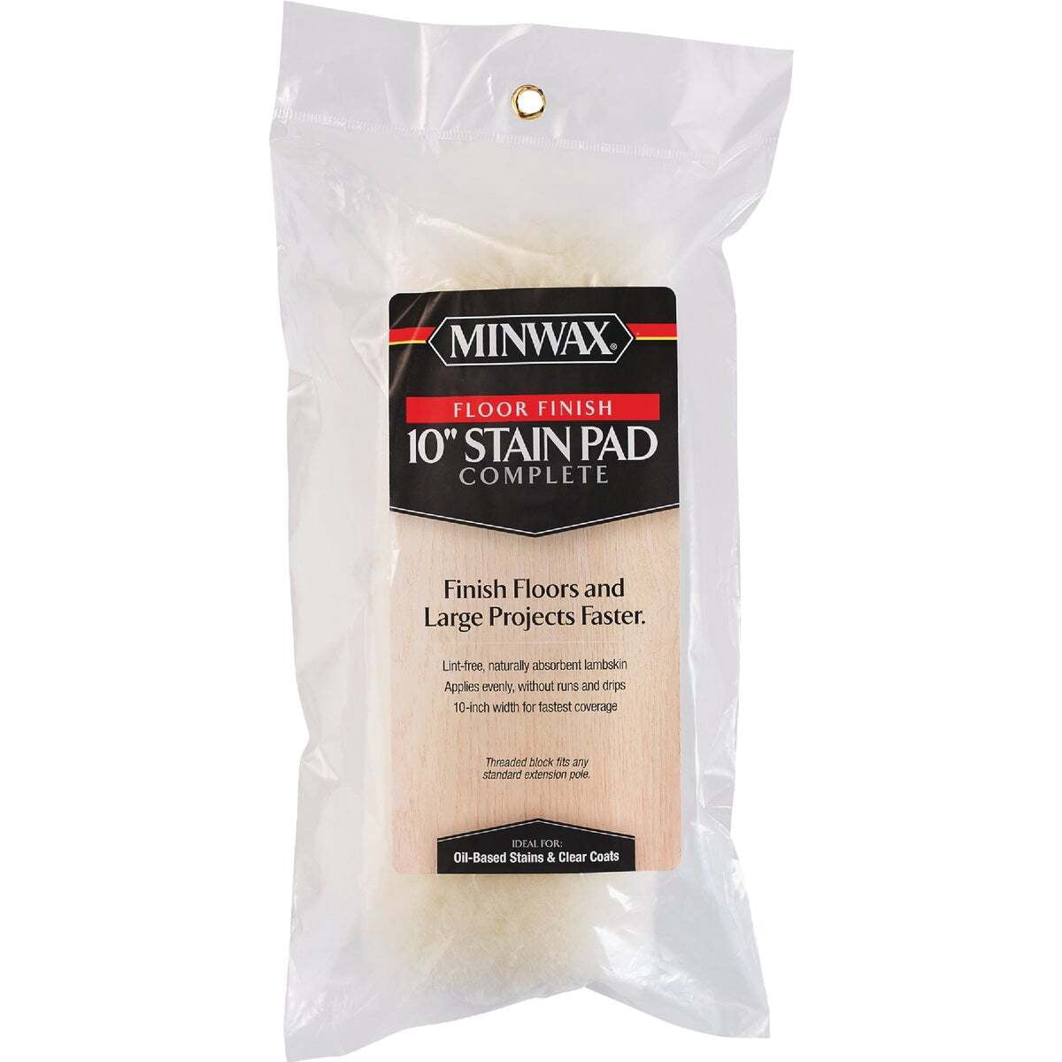 Minwax 427106100 Lambskin Floor Stain Pad, Complete, 10 in. - Quantity ...