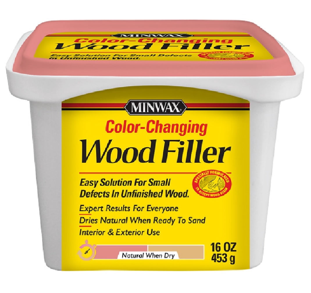 Minwax 448800000 Color-Changing Wood Filler, Natural, 16 Ounce, Each ...