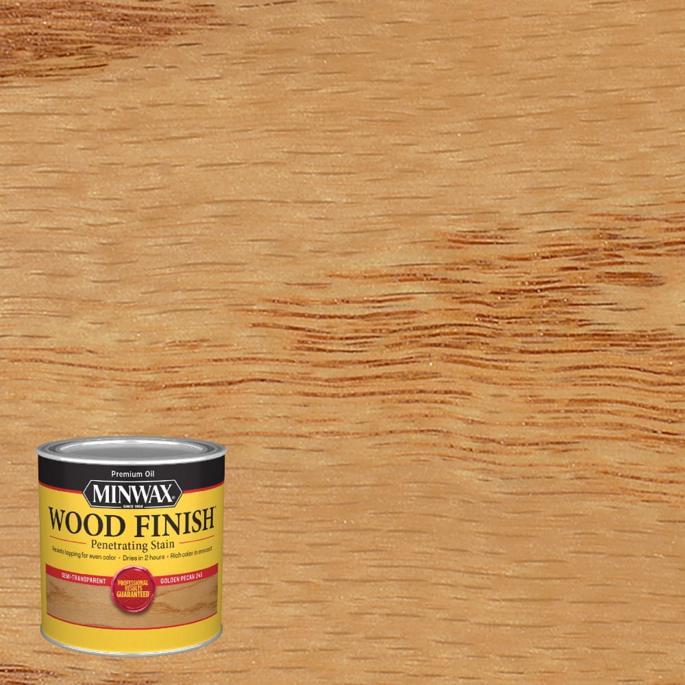 Minwax Wood Finish Stain Golden Pecan 1 Quart for Interior Wood ...