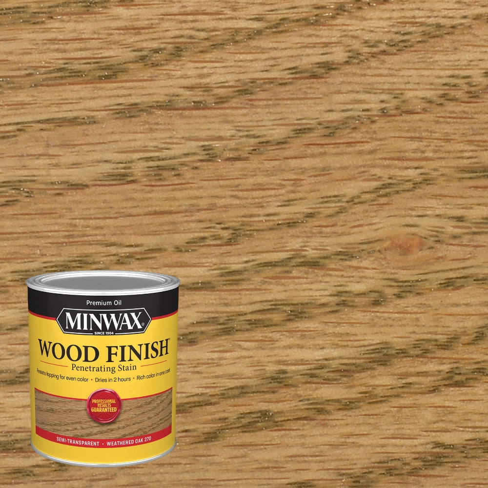 Minwax Wood Finish Weathered Oak Stain 1 Quart Oil Based Interior