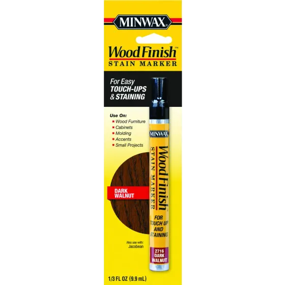 Minwax Dark Walnut Stain Marker Wood Finish, 9.9 ml - Walmart.com