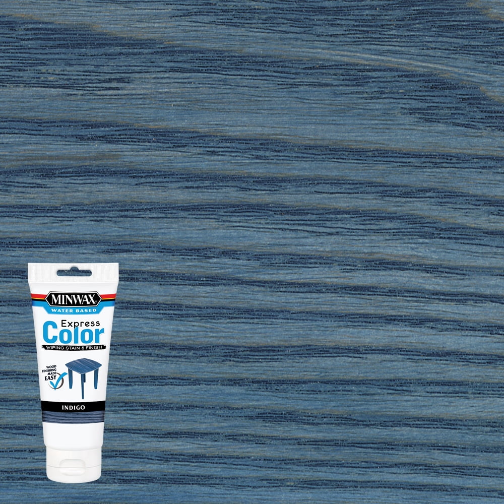 Minwax Express Color Wiping Stain & Finish, Indigo, 6 fl. oz. - Walmart.com