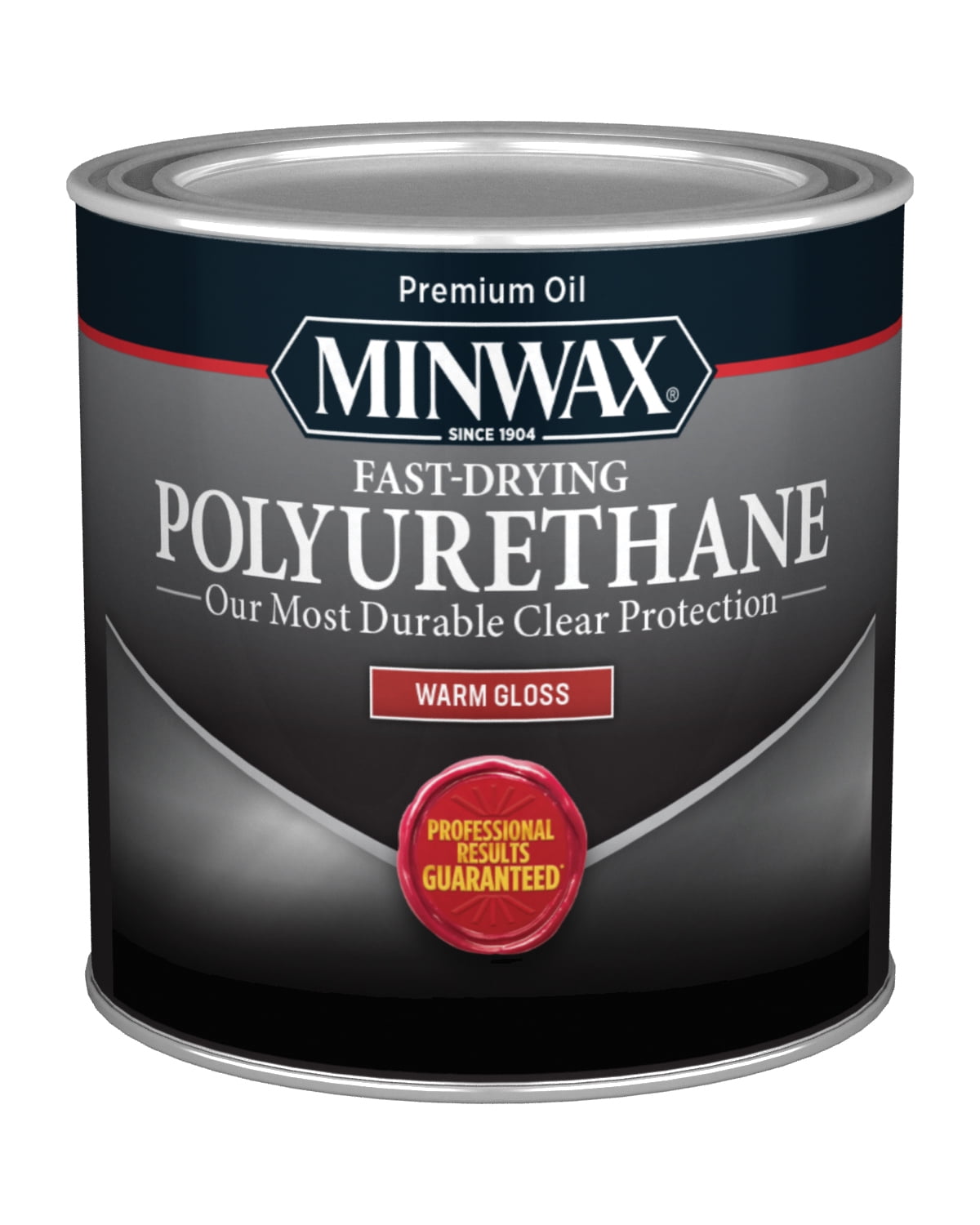 Minwax 230004444 Fast-Drying Polyurethane, Warm Gloss, Clear, 1/2 Pint ...
