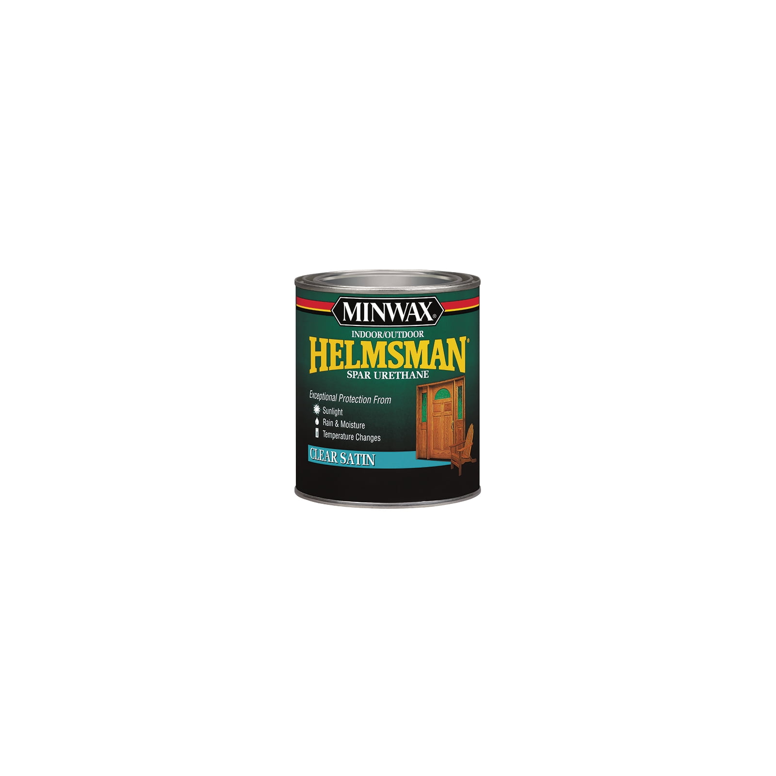 Minwax Indoor/Outdoor Helmsman Spar Urethane, Satin, Clear, 1 Pint ...