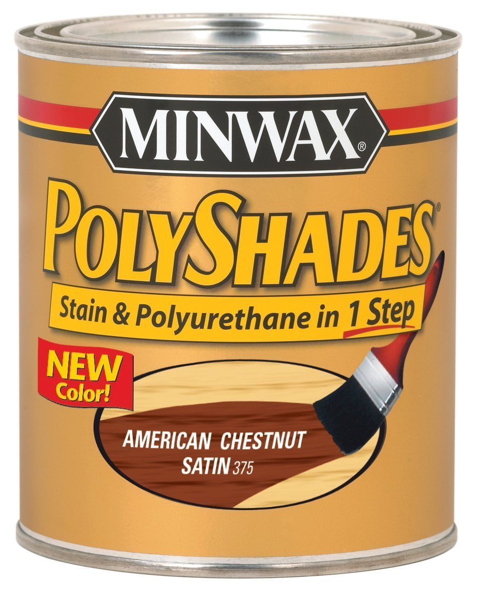 Minwax PolyShades, Gloss, American Chestnut, 1/2 Pint - Walmart.com