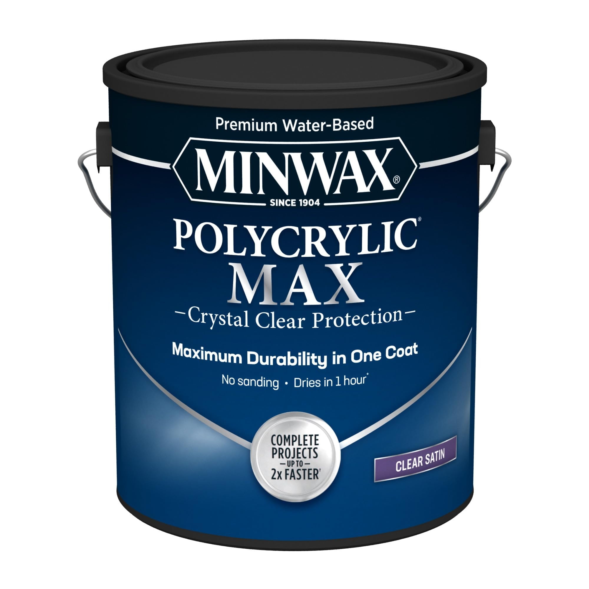 Minwax Polycrylic Max, Satin, Clear, 1 Gallon - Walmart.com